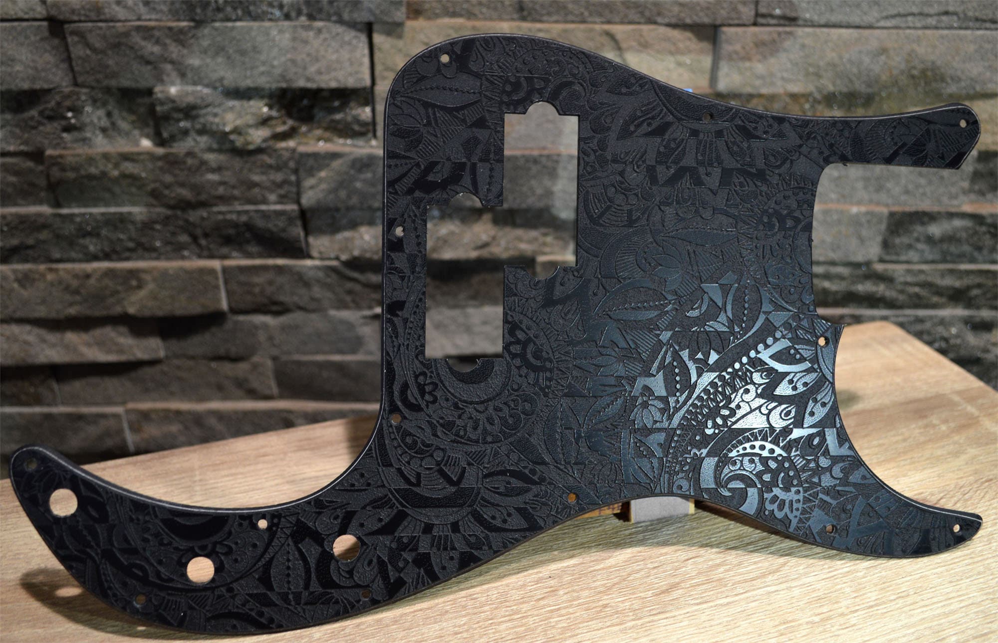 Custom psychedelic Standard P Bass Pickguard Precision Bass 13 hole Fi ...
