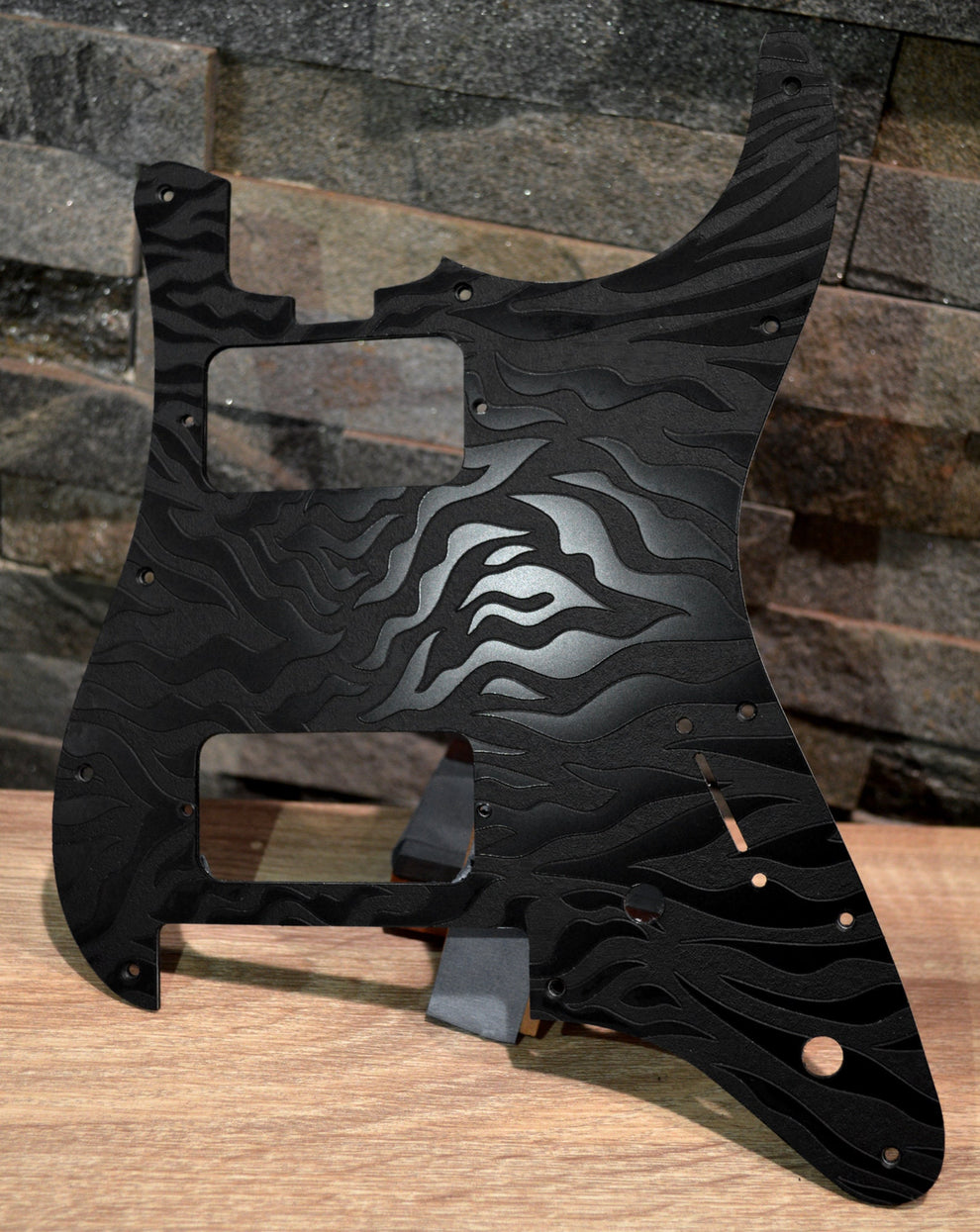 Black Bengal Stripe Pickguard for Charvel Pro-Mod So-Cal Floyd Rose ...